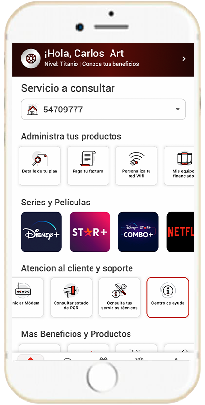Gestiona trámites de servicios Hogar con App Mi Claro