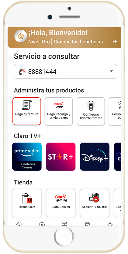 Envía la factura de servicios Hogar a tu correo | Claro