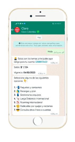 Recargas Prepago WhatsApp | Claro Autogestión