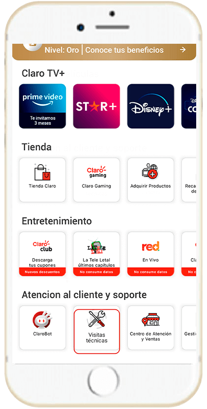 Reagenda o cancela tus visitas técnicas en App Mi Claro