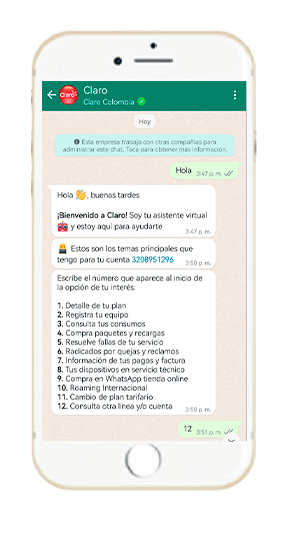 Consulta Línea Postpago | Claro Autogestión