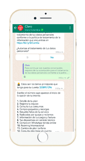 Consulta Línea Postpago | Claro Autogestión