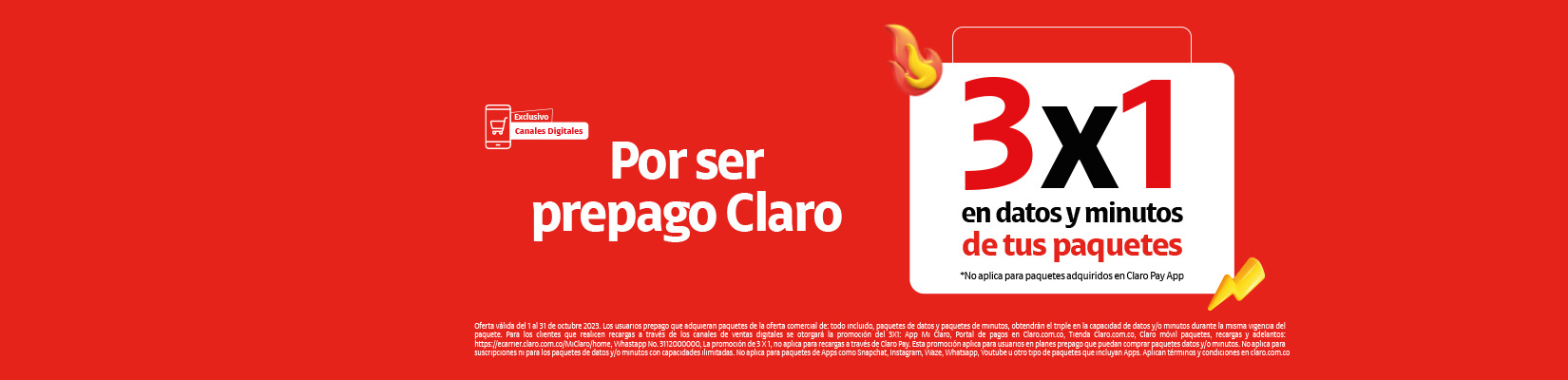¡Prepago Claro: Recarga en línea, datos, minutos y más!