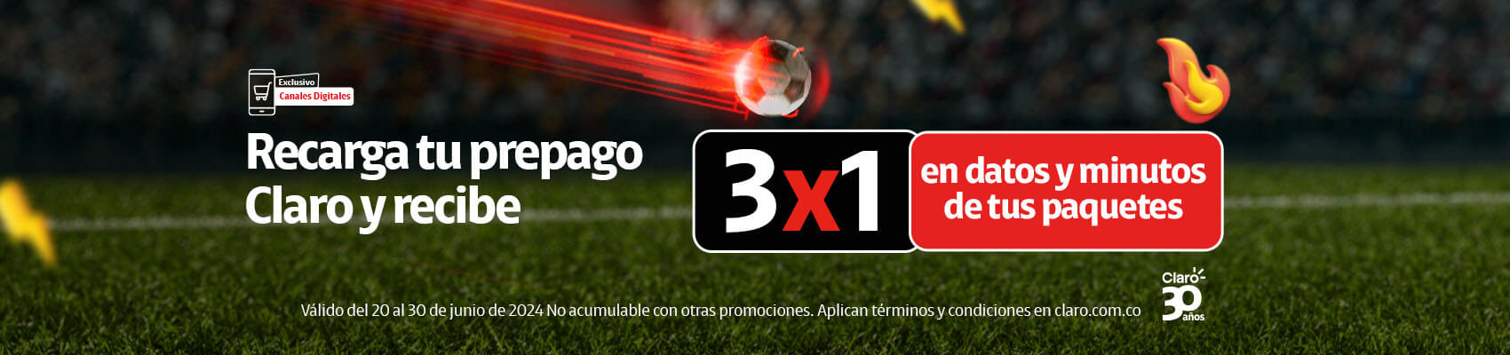 ¡Prepago Claro: Recarga en línea, datos, minutos y más!