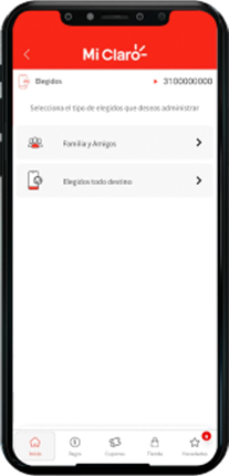 Elegidos familia y amigos con Claro Postpago
