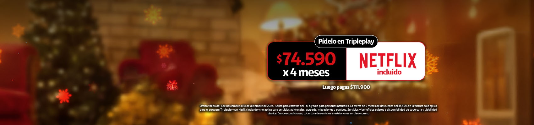 Tripleplay Claro | Plan TV, Internet y Telefonía en Colombia