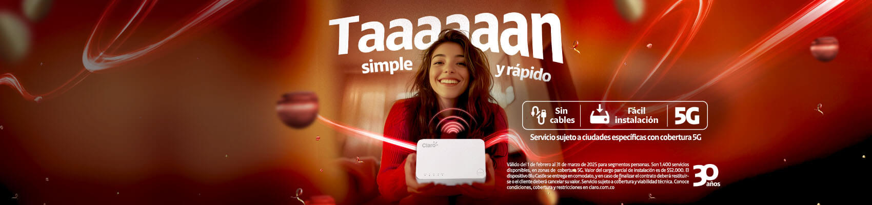 Conoce el internet 5G para tu hogar con Claro