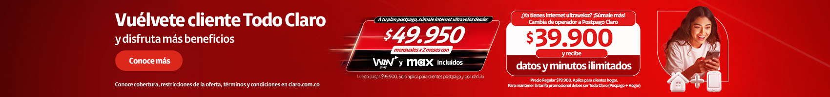 Mapa del sitio | Claro Colombia